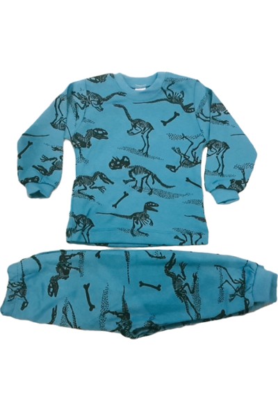 Neşelibebek 1165014 Unisex Dinazor Baskılı Pijama Takımı