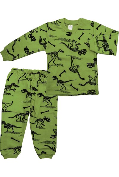 Neşelibebek 1165014 Unisex Dinazor Baskılı Pijama Takımı