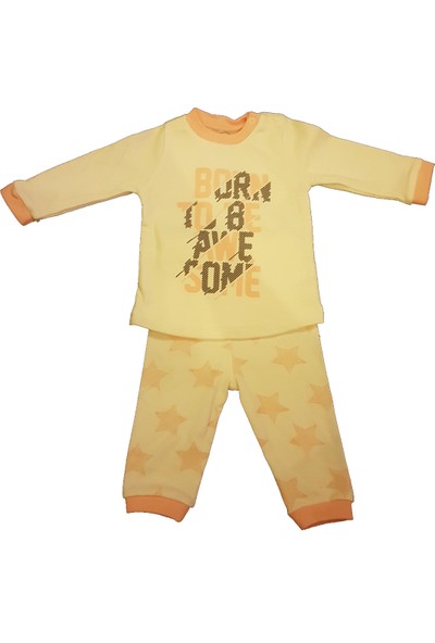 Neşelibebek FBBRS3313 Unisex Born To Be Awesome Muhteşem Olmak Için Doğmuş Pijama Takımı