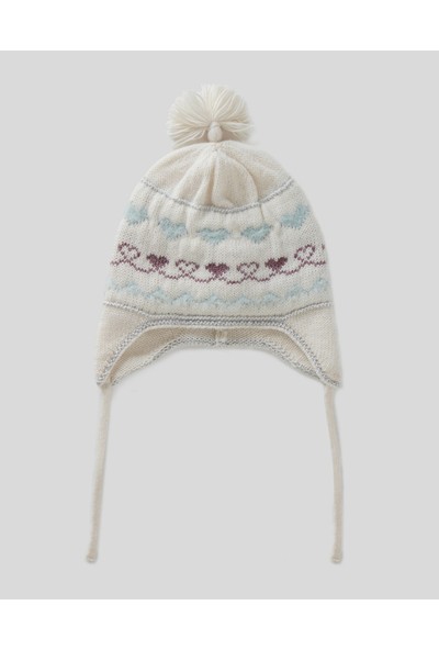 United Colors Of Benetton Kalp Jakarlı Kulaklı Triko Bere United Colors Of Benetton Kalp Jakarlı Kulaklı Triko Bere