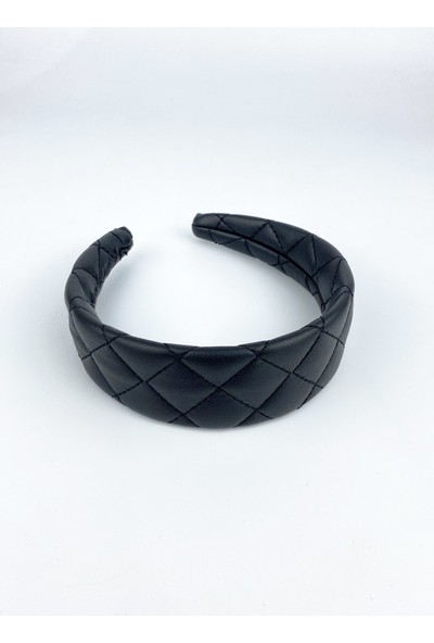 ÇLK Accessories Deri Kapitone Taç