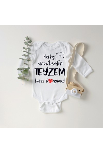 Happy Onesie Co Teyzem Bana Doyamaz Çıtçıtlı Bebek Body