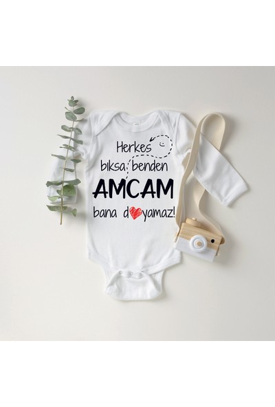 Happy Onesie Co Amcam Bana Doyamaz Çıtçıtlı Bebek Body