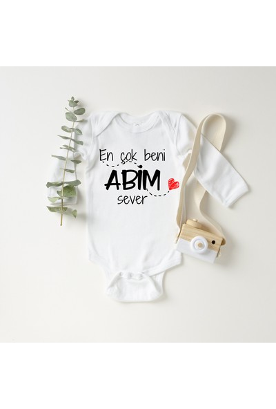 Happy Onesie Co Abim Sever Uzun Kol Çıtçıtlı Bebek Body Happy Onesie Co Abim Sever Uzun Kol Çıtçıtlı Bebek Body