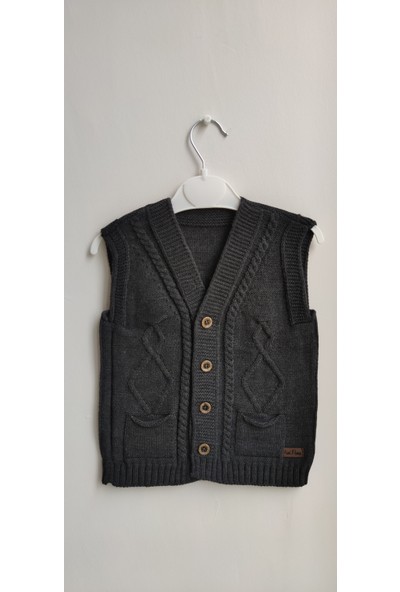 Ayhan Örgü Erkek Çocuk Bebek Yeleği Ayhanhome