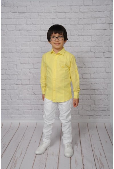 Sedacan Kostüm Erkek Çocuk Yazlık Keten Uzun Kol Gömlek Sedacan Kostüm Erkek Çocuk Yazlık Keten Uzun Kol Gömlek