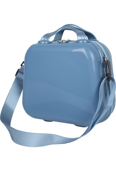 Bagacar Kırılmaz Makyaj Çantası El Valizi ve Çantası Mavi Bagacar Kırılmaz Makyaj Çantası El Valizi ve Çantası Mavi
