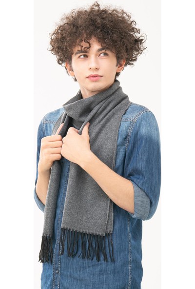 Forum Fashion Düz Poliviskon Erkek Atkı