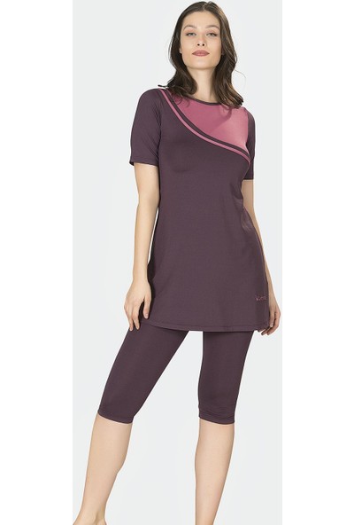 Forum Fashion Ladytes Kolsuz Yarı Kapalı Tesettür Mayo Forum Fashion Ladytes Kolsuz Yarı Kapalı Tesettür Mayo