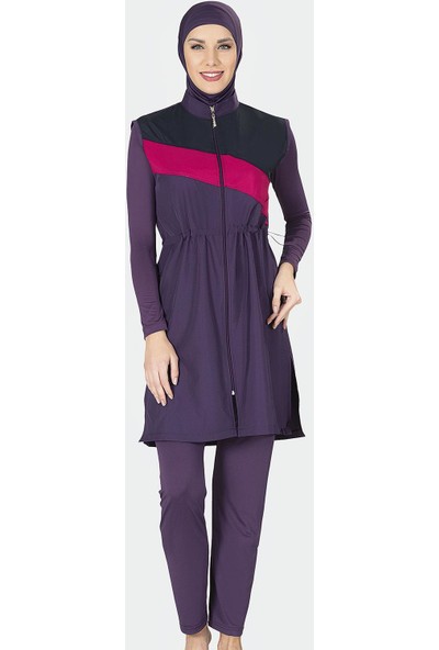 Forum Fashion Ladytes Yelekli Tam Kapalı Tesettür Mayo Forum Fashion Ladytes Yelekli Tam Kapalı Tesettür Mayo
