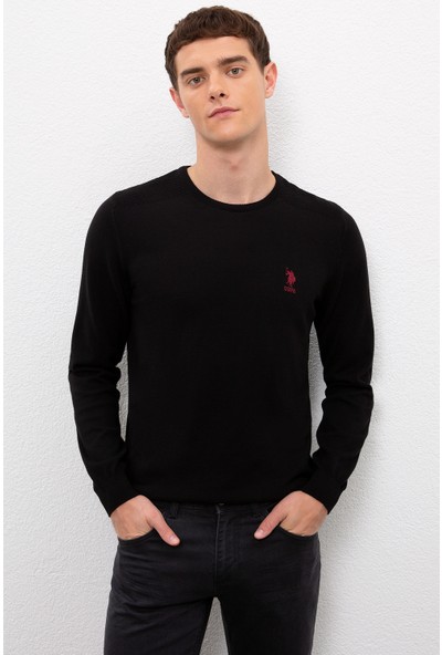 U.S. Polo Assn. Erkek Siyah Triko Kazak Basic U.S. Polo Assn. Erkek Siyah Triko Kazak Basic