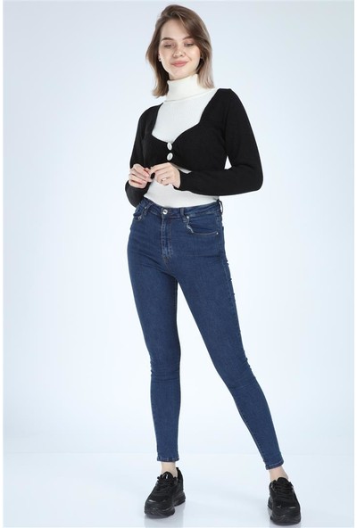 Meissa Fashion Kadın Siyah Bolero