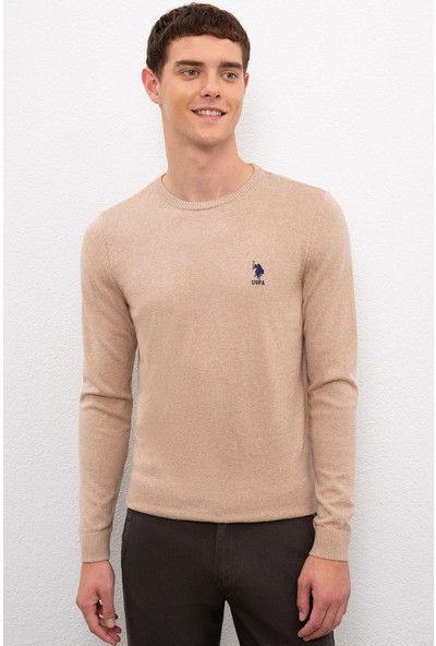 U.S. Polo Assn. Kahverengi Triko Kazak Basic 50224739-VR122 U.S. Polo Assn. Kahverengi Triko Kazak Basic 50224739-VR122