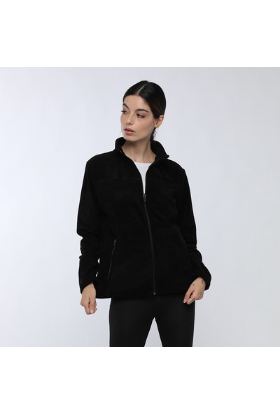 Lumberjack Basic Polar Pocket Cardi Siyah Kadın Hırka