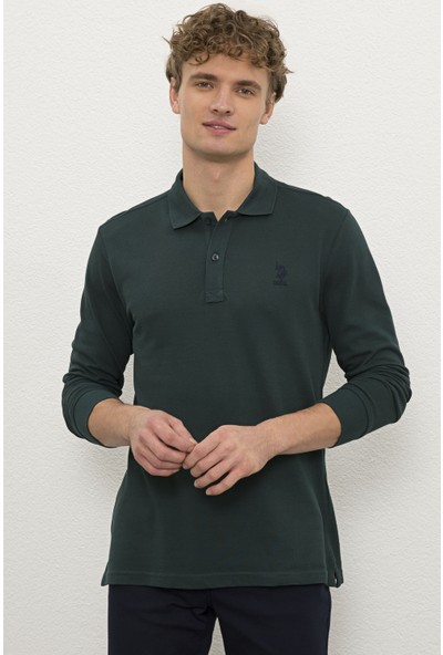 U.S. Polo Assn. Erkek Yeşil Sweatshirt Basic 50225344-Vr079 U.S. Polo Assn. Erkek Yeşil Sweatshirt Basic 50225344-Vr079