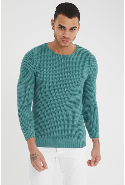 Tarz Cool Erkek Yeşil Triko KAZAK-TARZCM7804R17S Tarz Cool Erkek Yeşil Triko KAZAK-TARZCM7804R17S