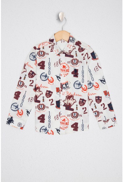 U.S. Polo Assn. Erkek Çocuk Beyaz Gömlek Uzunkol 50226497-Vr019 U.S. Polo Assn. Erkek Çocuk Beyaz Gömlek Uzunkol 50226497-Vr019