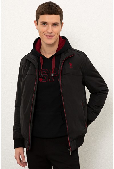 U.S. Polo Assn. Erkek Siyah Mont Sentetik