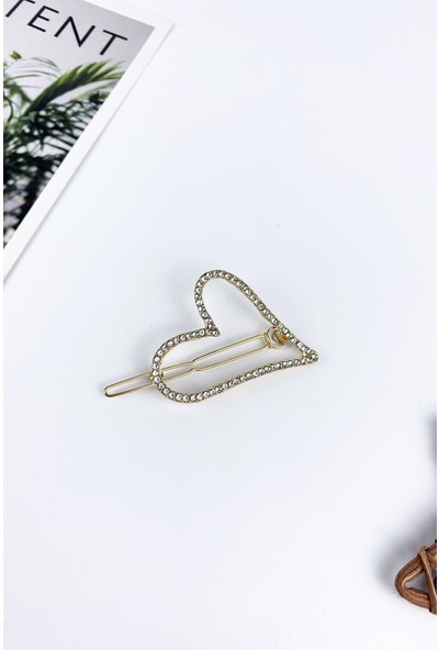 ÇLK Accessories Taşlı Kalp Pens Toka ÇLK Accessories Taşlı Kalp Pens Toka