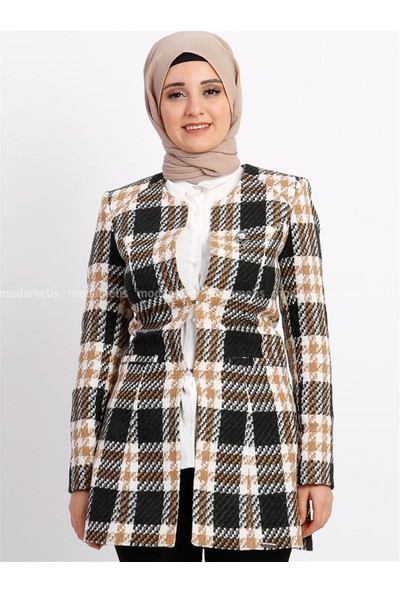 Miss Matto Ekoseli Ceket Hardal