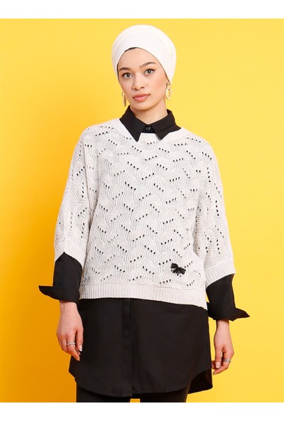 Vamelya Mevsimlik Salaş Kazak Bej