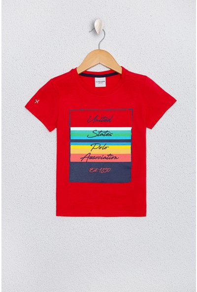 U.S. Polo Assn. Erkek Çocuk Kırmızı T Shirt 50220919-Vr030