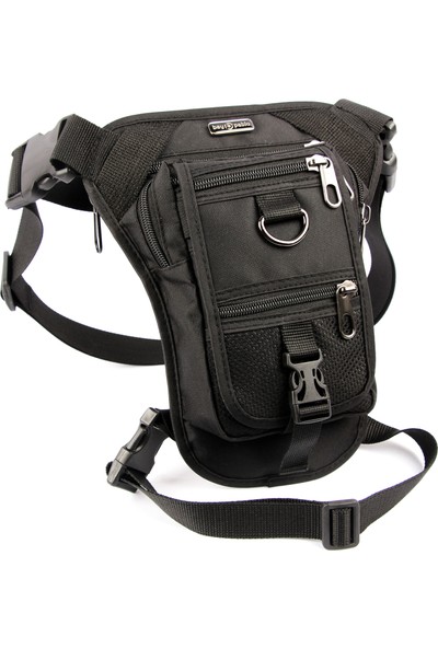 Bay Pablo C90 Siyah Bacak Çantası Gizli Bölmeli