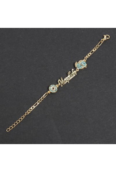 Sahi Aksesuar Maşallah Yazılı Zirkon Taşlı Bebek Bileklik 05