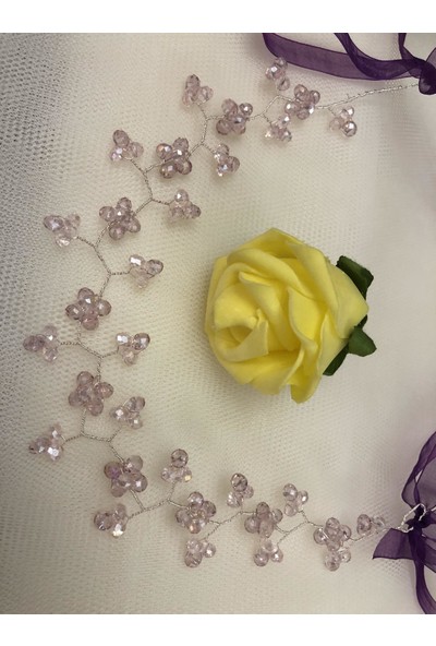 Sezer Mix-Art 30 Cm. Açık Lila Kristalden Molekül Model Gelin Tacı Sezer Mix-Art 30 Cm. Açık Lila Kristalden Molekül Model Gelin Tacı