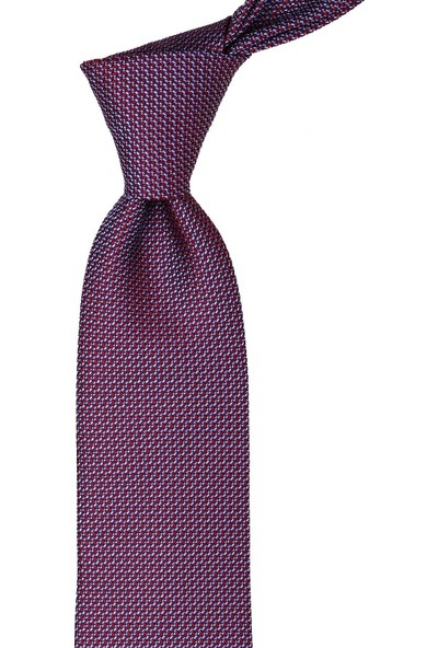 Kravatkolik Kırmızı Nokta Desen Mendilli Klasik Kravat KK10100