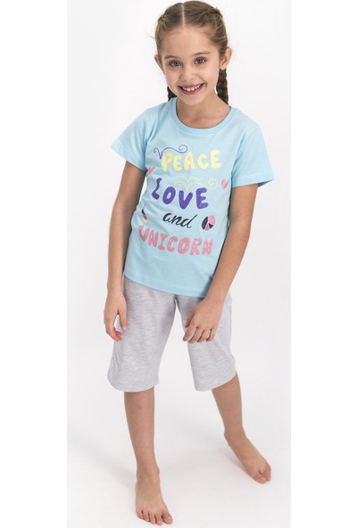 RolyPoly Roly Poly Kız Çocuk Kapri Takım Mavı