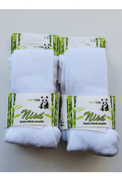 Nisa Bambu Bebek Çocuk Külotlu Çorabı 2 Li Pamuk Çorap
