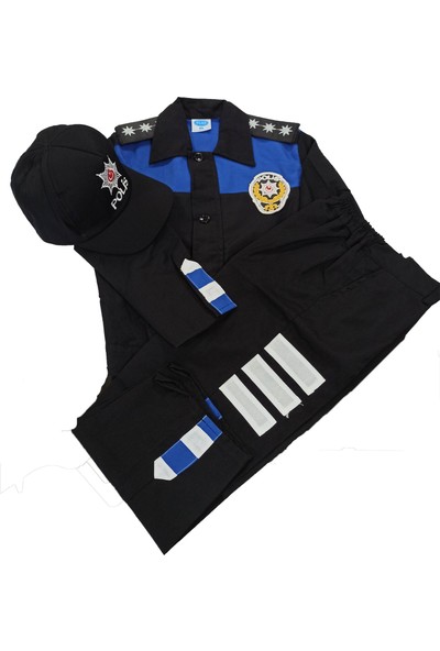 Mercantex Çocuk Toplum Destekli Polis Kıyafeti 1-10 Yaş Mercantex Çocuk Toplum Destekli Polis Kıyafeti 1-10 Yaş