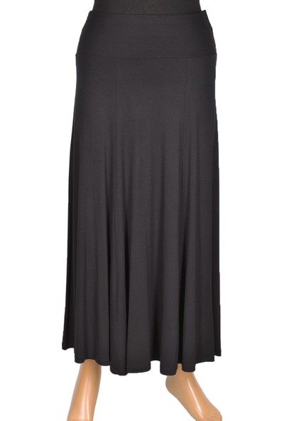 Barem Korsajlı Parçalı Düz Renk Siyah Etek Barem Korsajlı Parçalı Düz Renk Siyah Etek