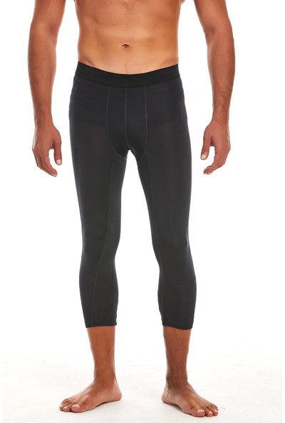 Erkek Spor Fitness Siyah Spor Tayt