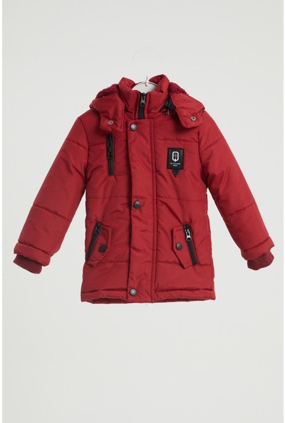 Gimer Avm Kapşonlu Içi Polar Şişme Kaban