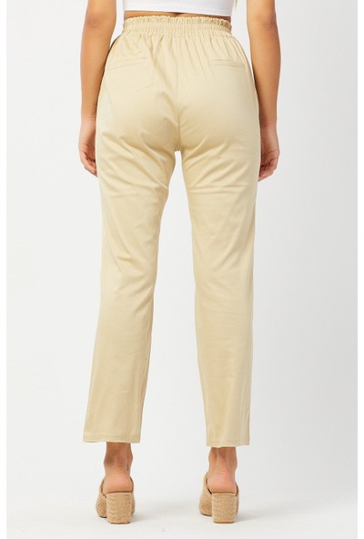 Gimer Avm Beli Lastikli Keten Pantolon