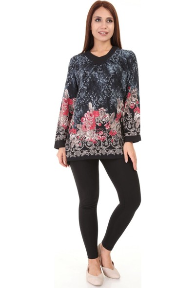 Likapa Uzun Kol Eteği Sulu Tunik