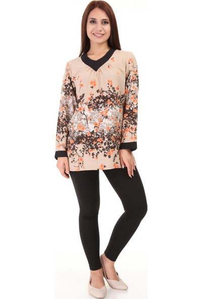 Likapa Uzun Kol Eteği Sulu Tunik