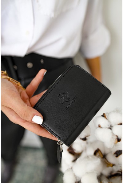 Limoya Tiara Siyah Fermuarlı Kartlık