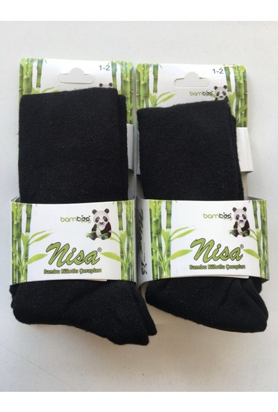 Nisa Bambu Bebek Çocuk Külotlu Çorabı 2 Li Pamuk Çorap