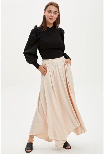 Defacto Asimetrik Kesim Uzun Etek L5118AZ19HS