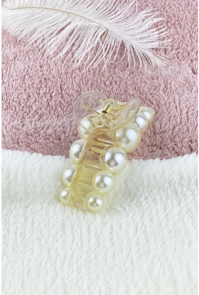 ÇLK Accessories Büyük Incili Mandal Toka ÇLK Accessories Büyük Incili Mandal Toka