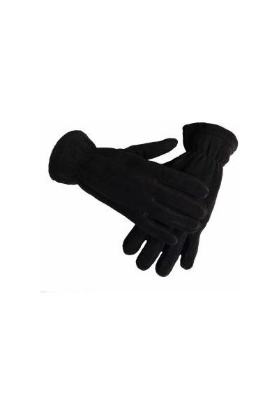 Imershoes Kadın Siyah Termal Kışlık Polar Eldiven