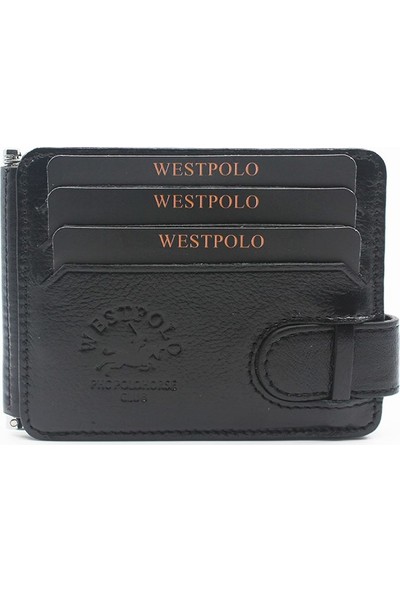 West Polo Para Klipsli Deri Siyah-Taba Erkek Cüzdan Kartlık W22041575 West Polo Para Klipsli Deri Siyah-Taba Erkek Cüzdan Kartlık W22041575