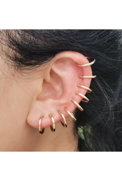 Jaida Moda 316L Burun Kulak Dudak Tüm Bölgelere Uyumlu Cerrahi Çelik Deliksiz Fake Piercing Jaida Moda 316L Burun Kulak Dudak Tüm Bölgelere Uyumlu Cerrahi Çelik Deliksiz Fake Piercing