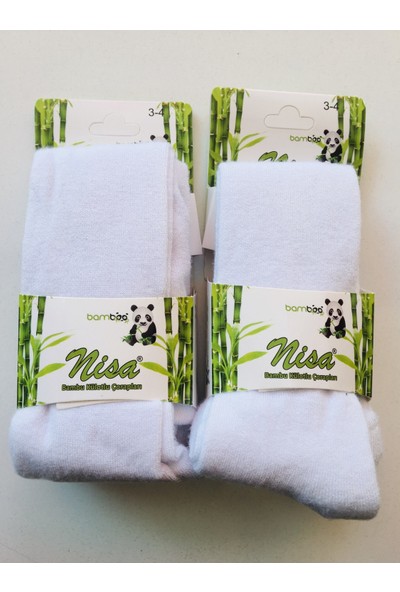 Nisa Bambu Bebek Çocuk Külotlu Çorabı 2 Li Pamuk Çorap