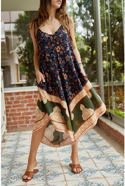 New Laviva Kolsuz Asimetrik Uzun Boy Siyah Kadın Tulum