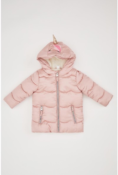 DeFacto Kız Bebek Uniconlu Pelüş Astarlı Kalın Kapitoneli Şişme Mont N8033A220AU DeFacto Kız Bebek Uniconlu Pelüş Astarlı Kalın Kapitoneli Şişme Mont N8033A220AU