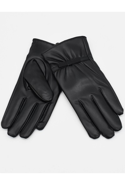 Külah Kadın Suni Deri Içi Polar Dolgulu Eldiven